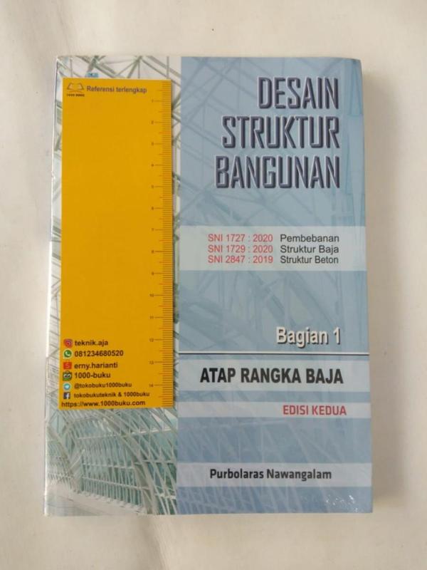 Buku sipil desain struktur bangunan atap rangka baja SNI Baj - Shop ...