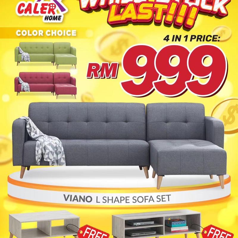 CALER HOME VIANO L SHAPE SOFA - TikTok Shop Malaysia