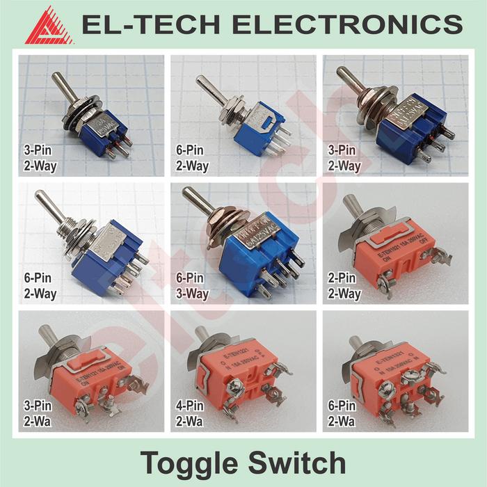 Jual Toggle Switch Saklar Togel Toogle ON OFF 3A 6A 15A 125VAC 250VAC ...