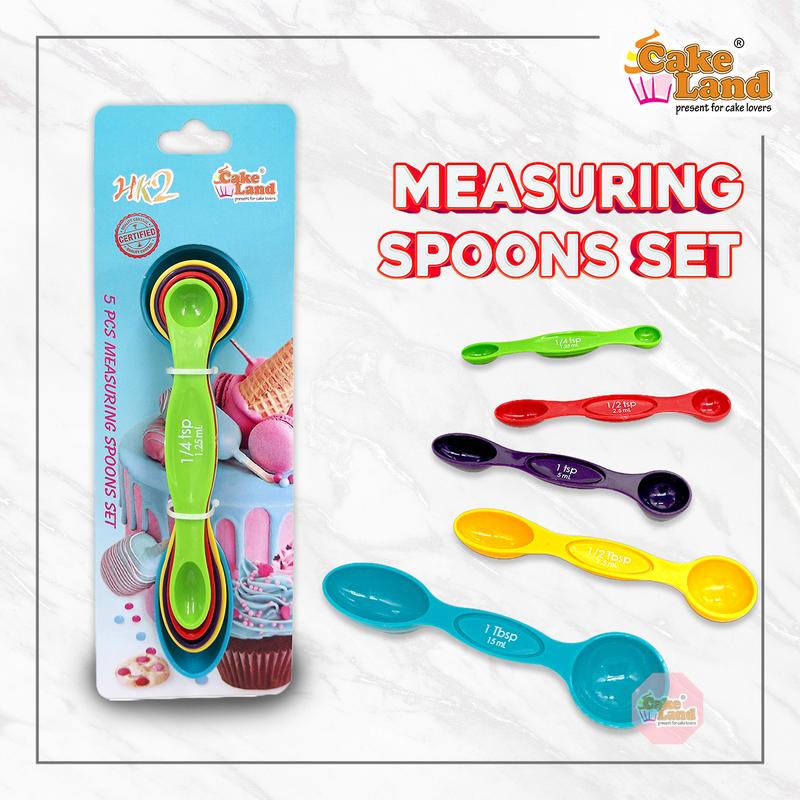 CAKE LAND Measuring Spoons (5pcs) - TikTok Shop Malaysia