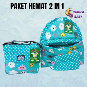 Syaufa Baby - Paket Set 2 in 1 Kobata Gendongan bayi Dan Tas bayi set ...