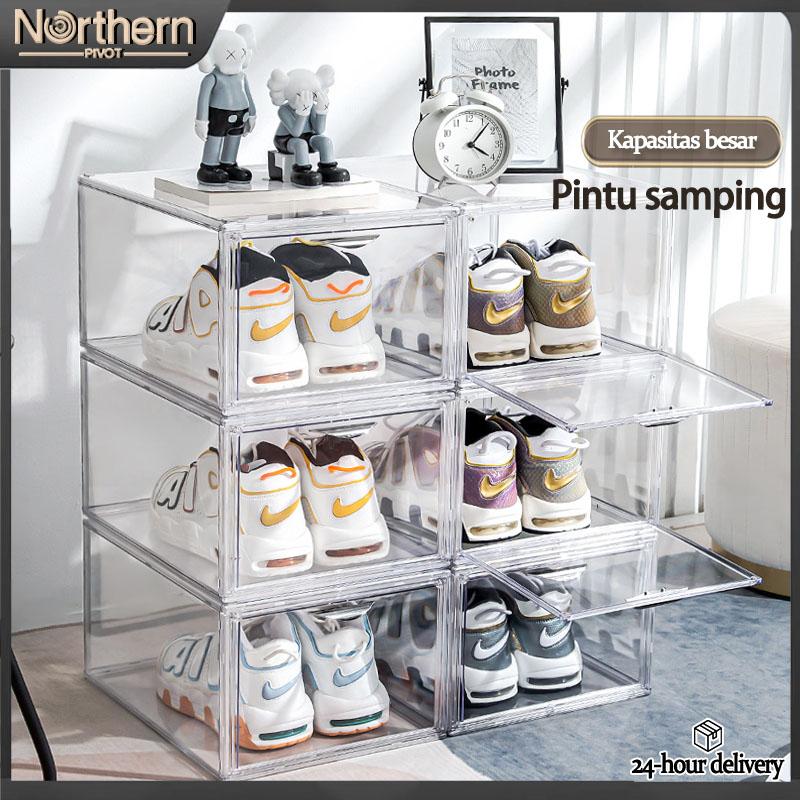 Northern Pivot transparent acrylic sneaker shoes rack shoe box - TikTok ...