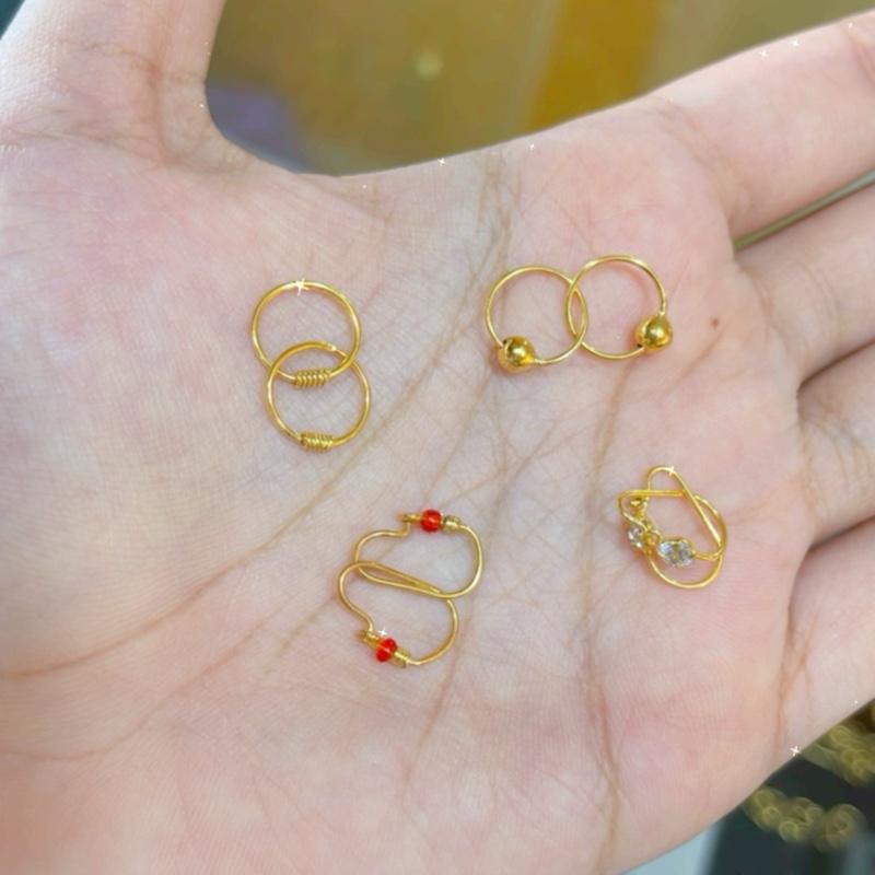 Anting bayi seperempat anting baby seperempat anting bulat bayi anting ...