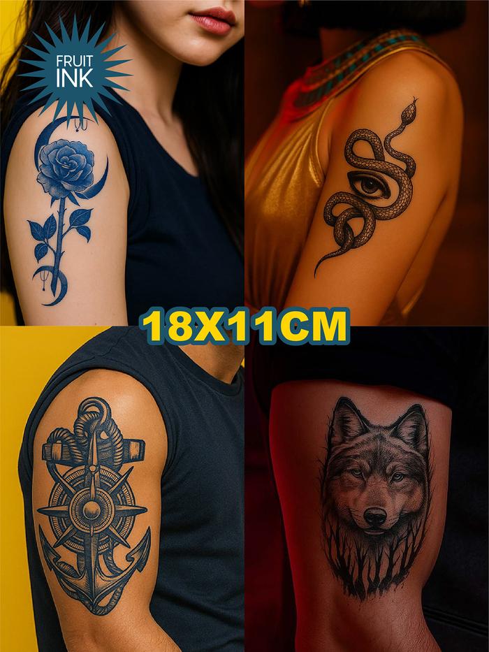 Promo POTATOO FRUIT INK 18x11cm tato temporer Tubuh halal Temporary ...