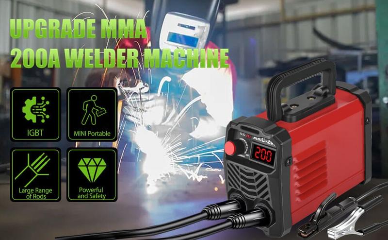 200Amp 20PCS Rods Stick Welder, Super MINI Portable Welding Machine ...