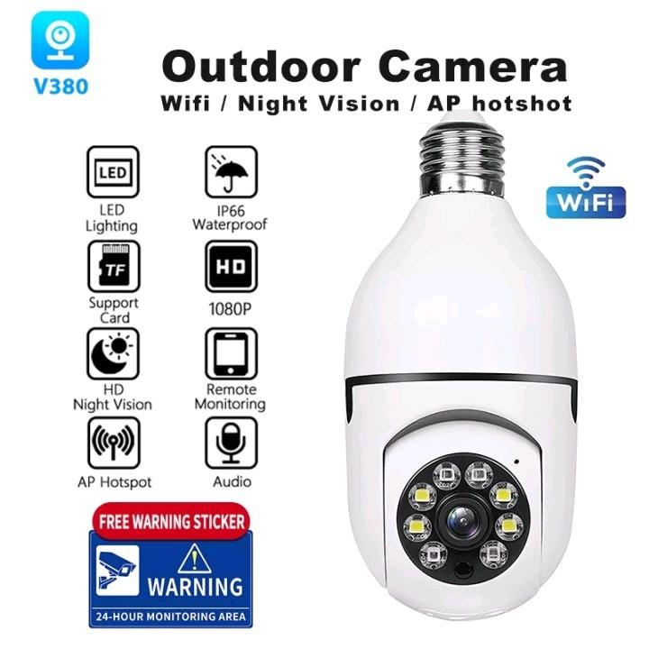 CCTV Lampu v380 lp Kamera cctv wifi PTZ smart bohlam camera 360 - Shop ...
