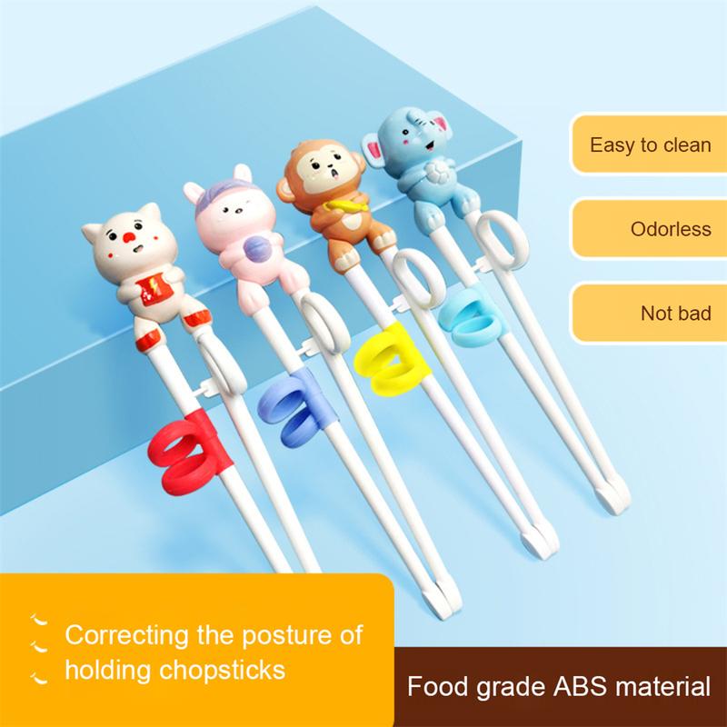 Baby Learning Training Chopsticks Cartoon Animal Beginner Chopstick ...