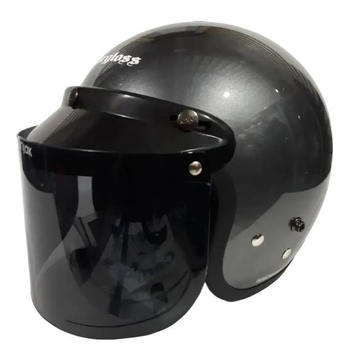 Helm Cargloss Abu Glossy Kaca Flat Pelangi Bahan Full Cat Kualitas ...