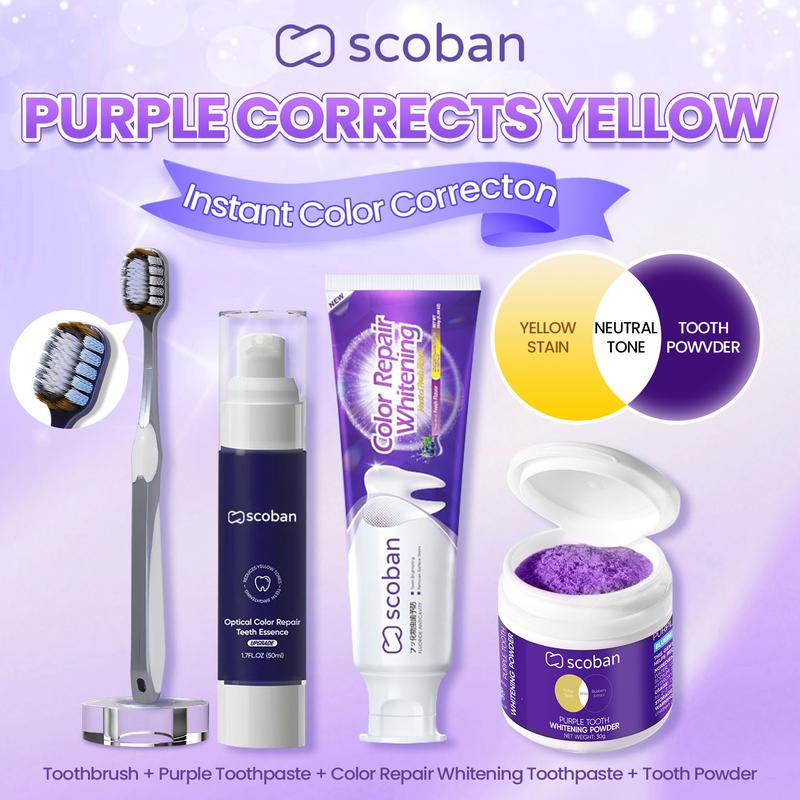 Scoban Purple Whitening Toothpaste Instant Stain Removal & Color ...