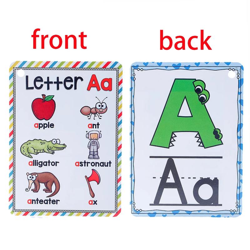 Montessori A - Z English Alphabet Cards With Phonics Words, Ideal For ...