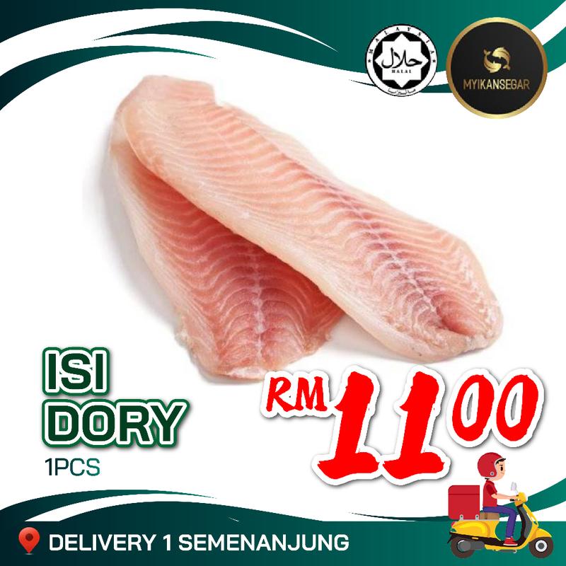 ISI IKAN DORY FILLET (1PCS) (SIAP SIANG & CUCI) DORY FILLET FROZEN ...
