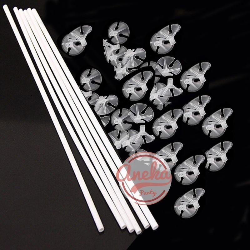 per pack Tangkai Balon putih / Gagang Balon / Stik Balon Warna - Shop ...