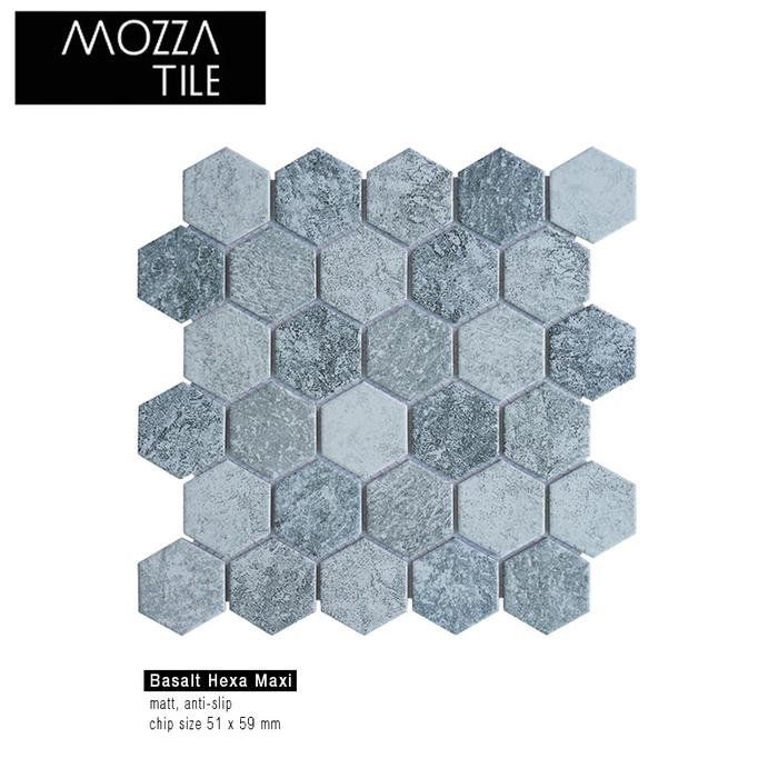 Jual Mosaic Mozaic MOZZA TILE Basalt Hexa Maxi - Jakarta Utara - Indah ...