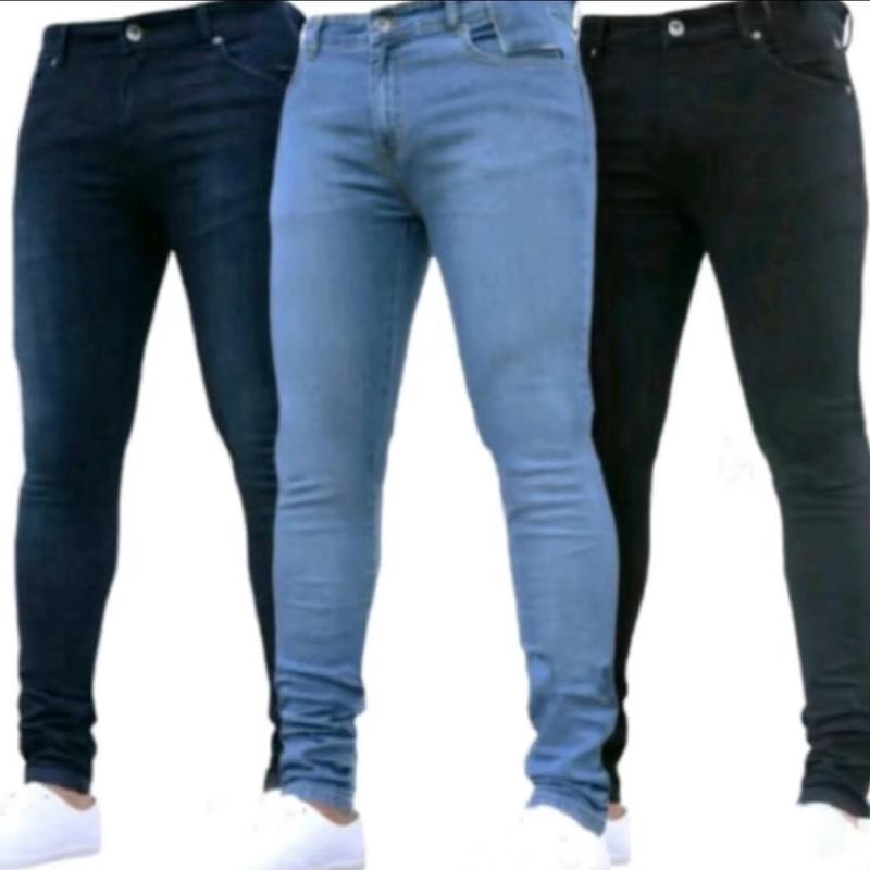[READY STOCKS] Skinny/Slim Fit Jeans Pants For Men & unisex material ...