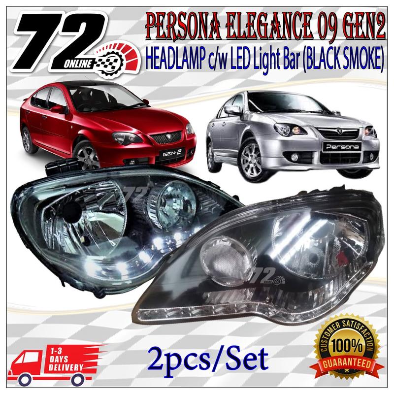 Proton Persona Elegance 2009 / Gen2 Headlamp c/w LED Light Bar - TikTok ...