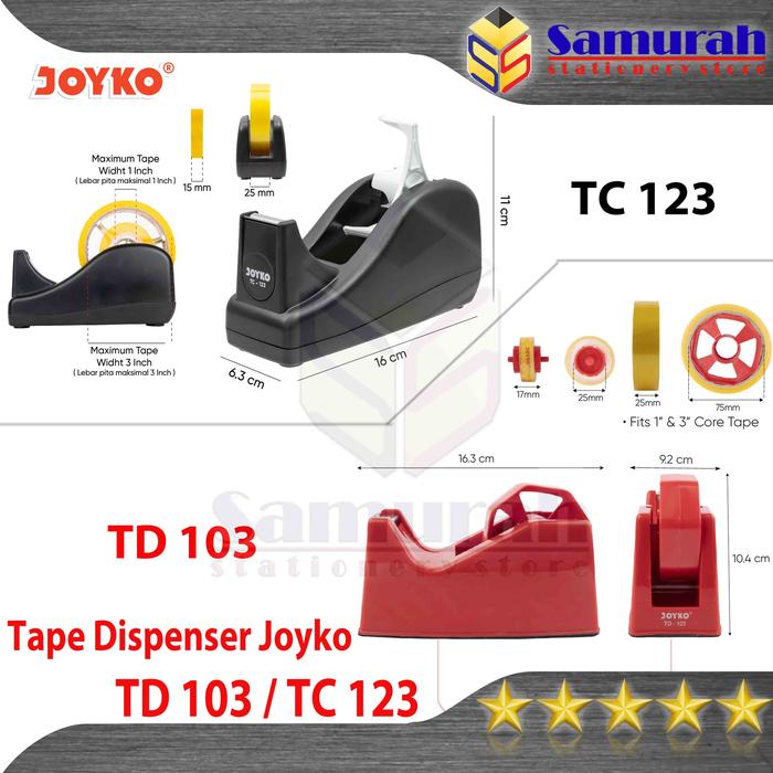 Jual Tape Dispenser Joyko TD 103 1 In / Tempat Potong Isolasi TD-103 ...