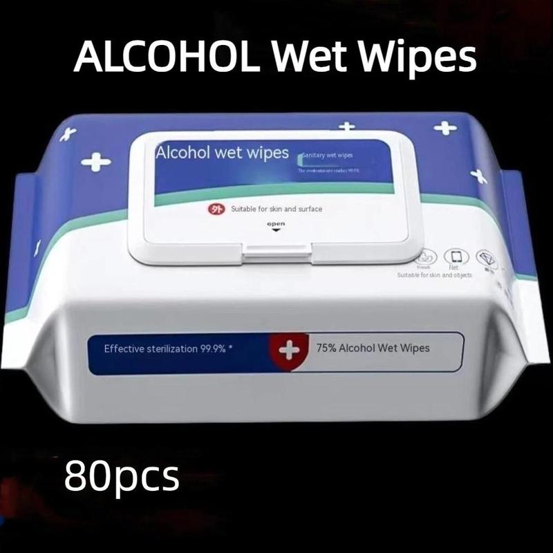 80/10pcs Alcohol Wet Tissue | 75% Alcohol Wipes Sanitize Wet - TikTok ...