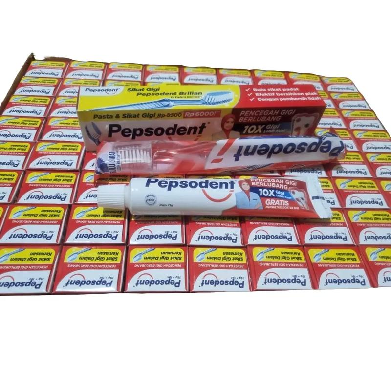 Pepsodent 75 Gram Gratis Sikat, Dapat 4 Box Mulut - Shop | Tokopedia