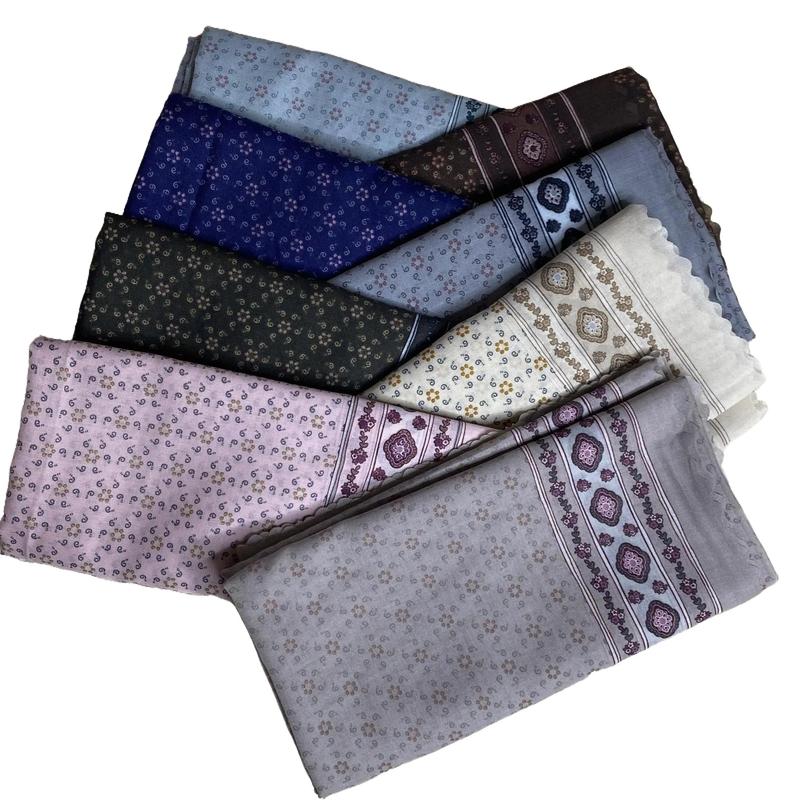 BAWAL PRINTED COTTON PREMIUM LASER CUT BUNGA KECIL Tudung Hijab ...