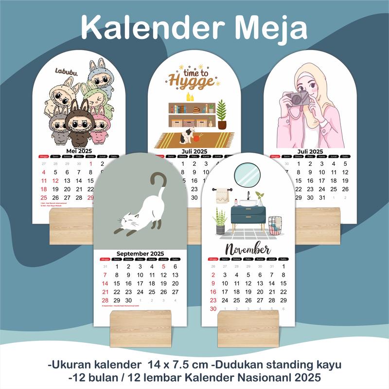 Kalender meja standing - desk callendar - kalender mini standing - Shop ...