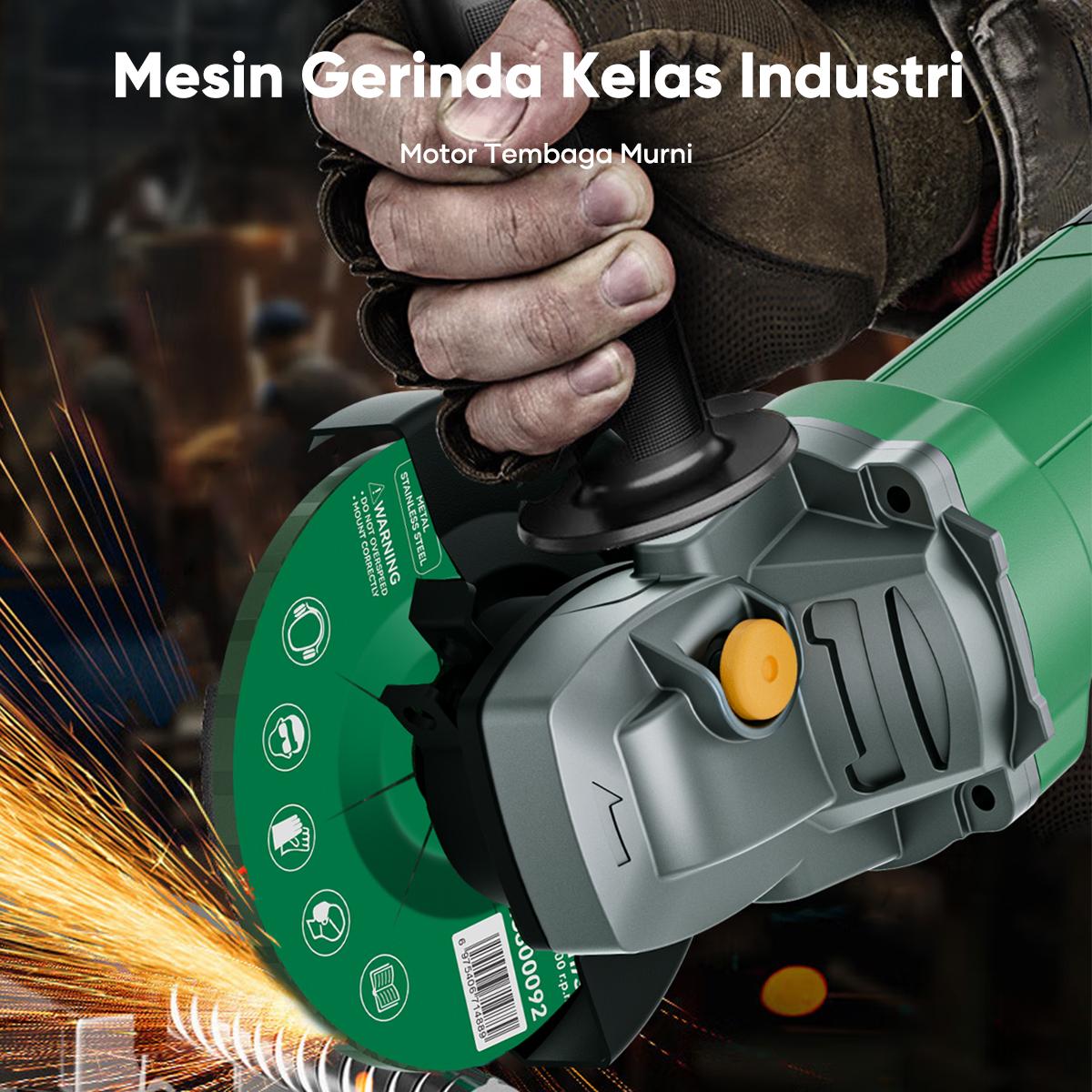 ISKU Paket Kombo Mesin Bor Listrik Tangan 10mm 700W Gerinda Tangan 4 ...