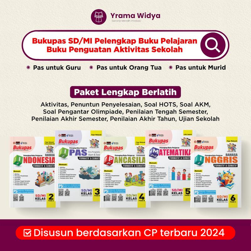 Bukupas Buku Ulangan Buku Soal Buku Ujian SD/MI - Shop | Tokopedia
