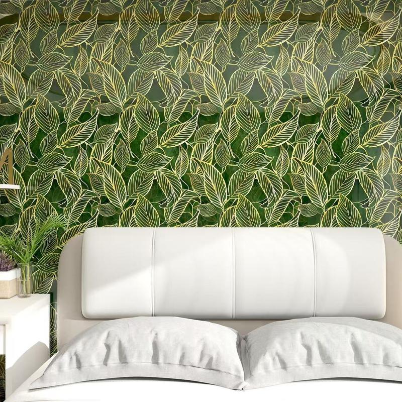 New gold-plated imitation ceramic tile marble wall sticker background ...