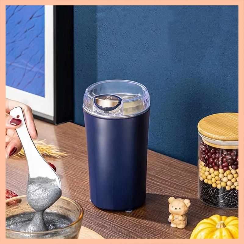 Electric grinder Deep blue coffee grinder cup large capacity - TikTok ...