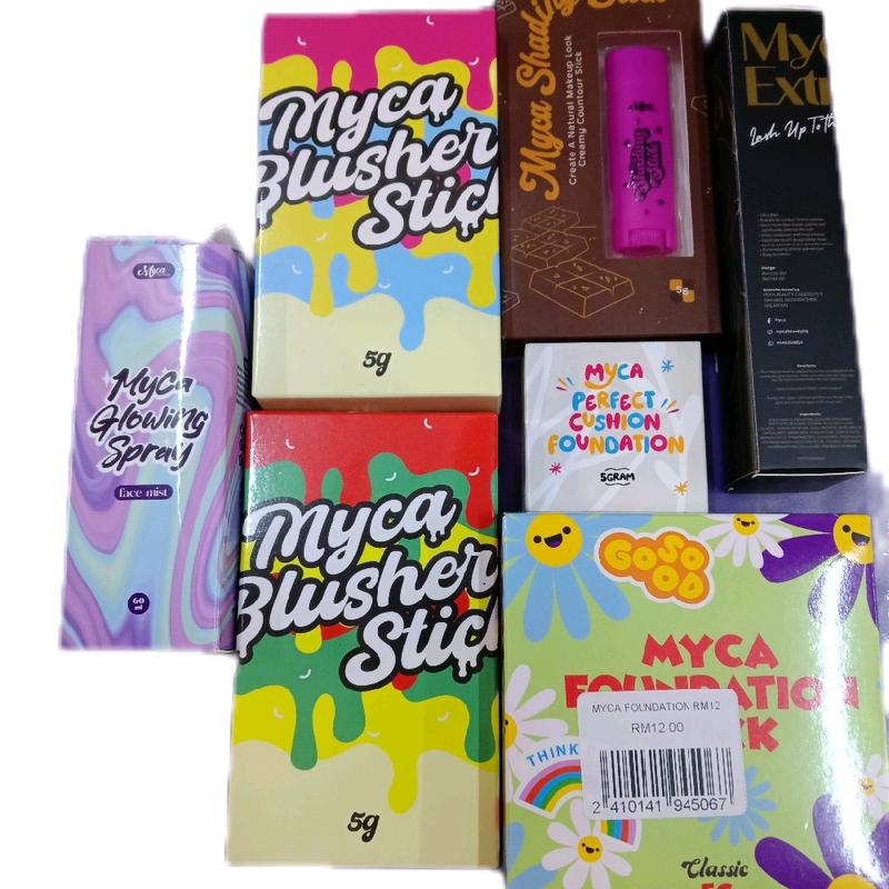 Myca foundation blusher mascara shading stick glowing spray - TikTok ...