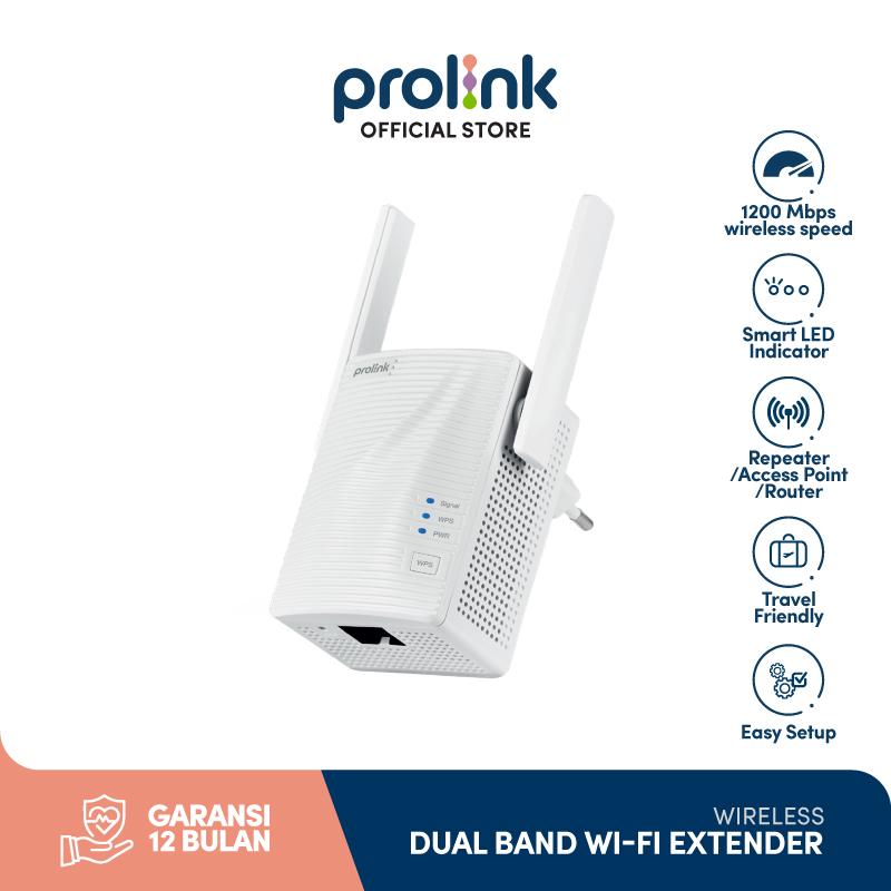 Prolink Dual Band 2 in 1 WiFi AC 1200 Mbps Extender Repeater - Shop ...