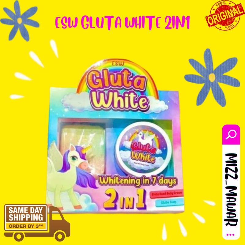 ESW GLUTA WHITE SOAP LOTION PACK 2 IN 1 CLEARANCE - TikTok Shop Malaysia