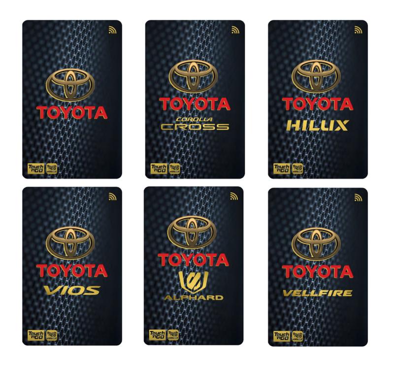 2026 3D AI TOYOTA GOLD T*G TNG TOUCH N GO NFC Card Sticker STIKER ...