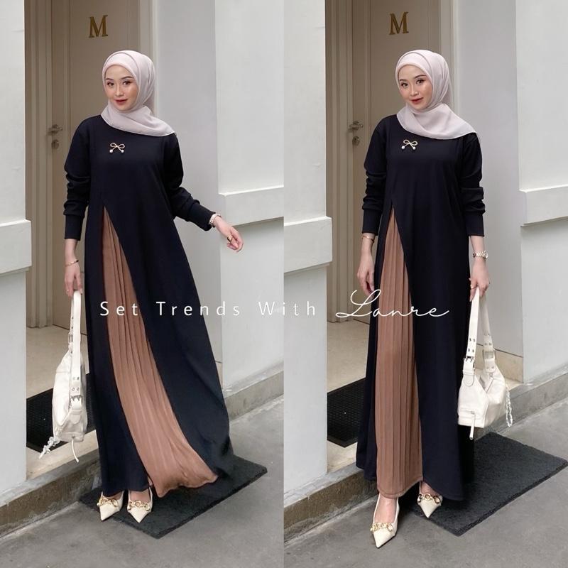 Ara Dress Bahan Knit By Lanre Gamis Busui Cantik Untuk Wanit - Shop ...