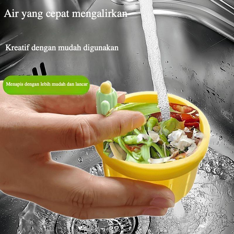 Creative Automatic Press-Type Cactus Sink Strainer Basket ...