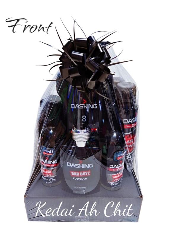 DASHING BAD BOYZ FIERCE Perfume HANTARAN Set - Well Wrapped "STAND ...