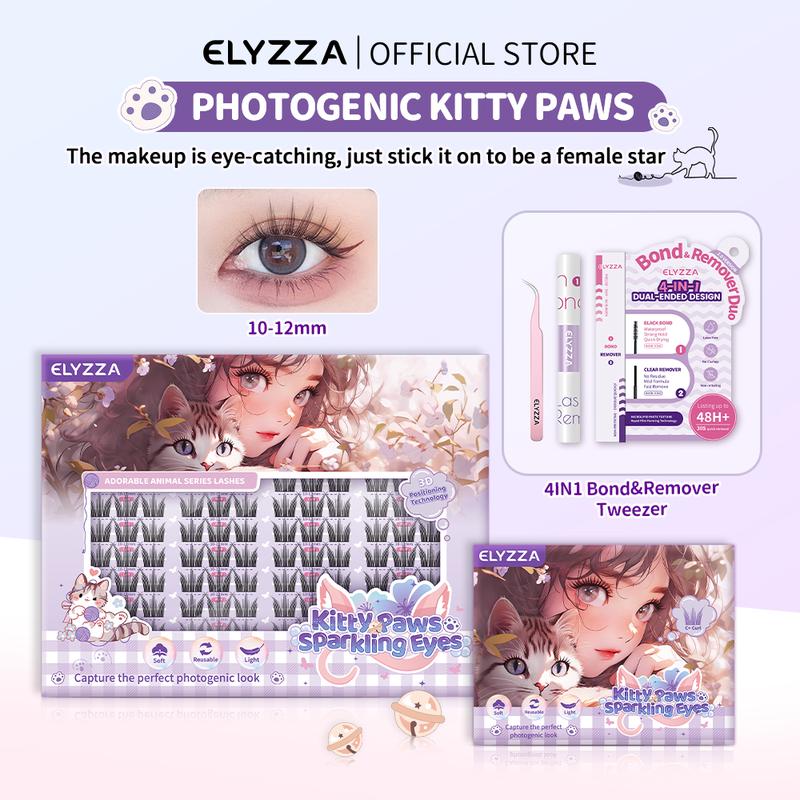Elyzza Cutie Pet Kitty Paws Lashes 10-12mm C Curl Big Box With - TikTok ...