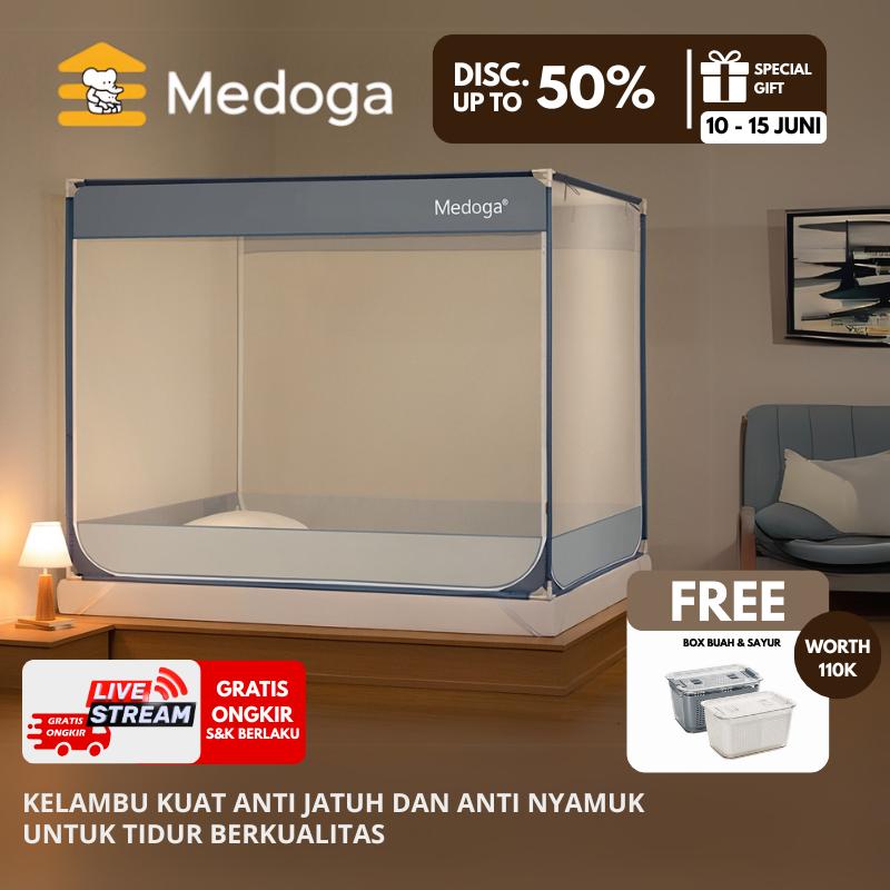 Medoga Kelambu Tidur Polos Anti Jatuh Anti Nyamuk Bayi Anak Dewasa ...