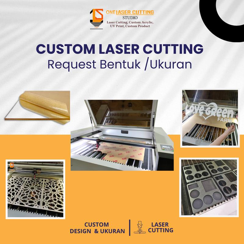 Custom Laser Cutting Request Bentuk / Ukuran - Shop | Tokopedia