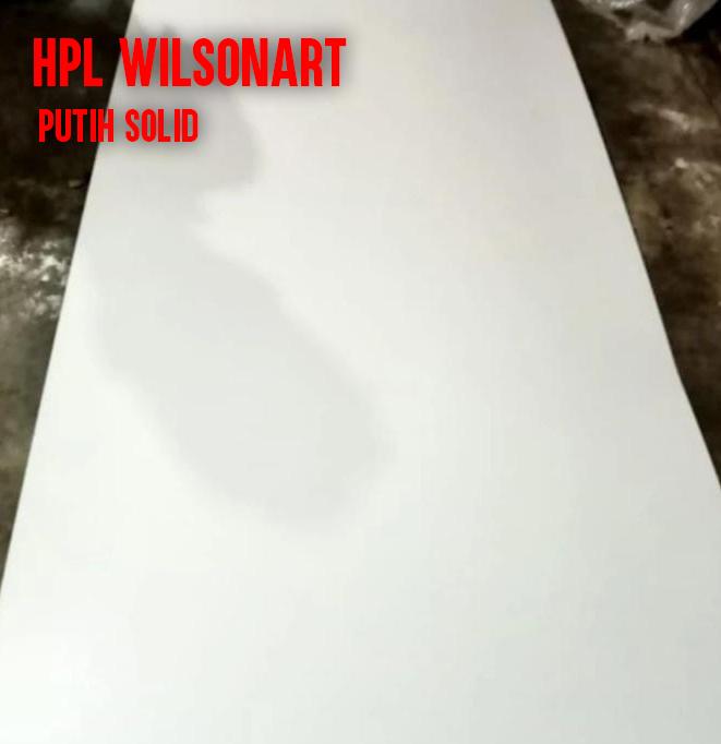 HPL Wilson Putih Solid ukuran 244 x 46 cm / hpl warna putih solid ...