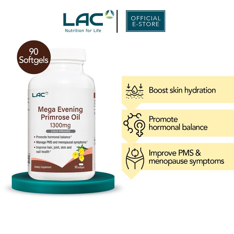 LAC Mega Evening Primrose Oil 1300mg (90/240 softgels) - bes - TikTok ...