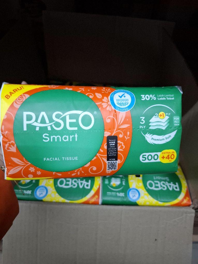 Tisu Paseo Smart 500+40 Sheet - Tisu Facial wajah Tissue - Shop | Tokopedia