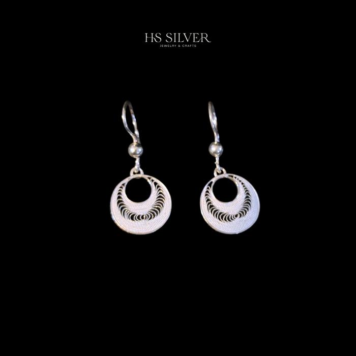 Jual Anting Perak Asli Filigree 925 Model Bulat Bolong Tengah | HS ...