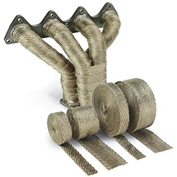 Jual 5/10/15M Motorcycle Exhaust muffler Heat Wrap Basalt Fiber Tape ...