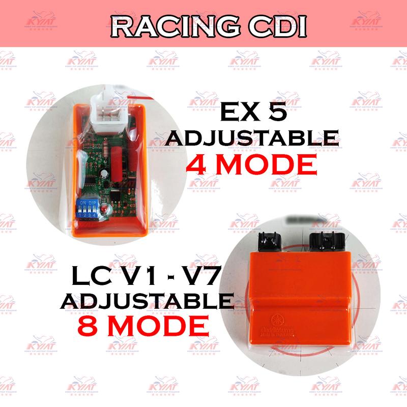 Racing CDI Adjustable EX5/LC V1 - V7 For Motorcycle - TikTok Shop Malaysia