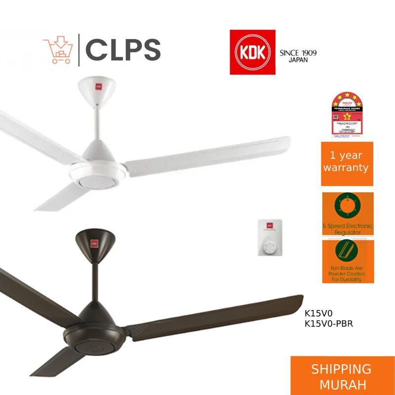Kipas Siling KDK K15VO K15VO-PBR Putih 60 Inci dengan 3 Bila - TikTok ...