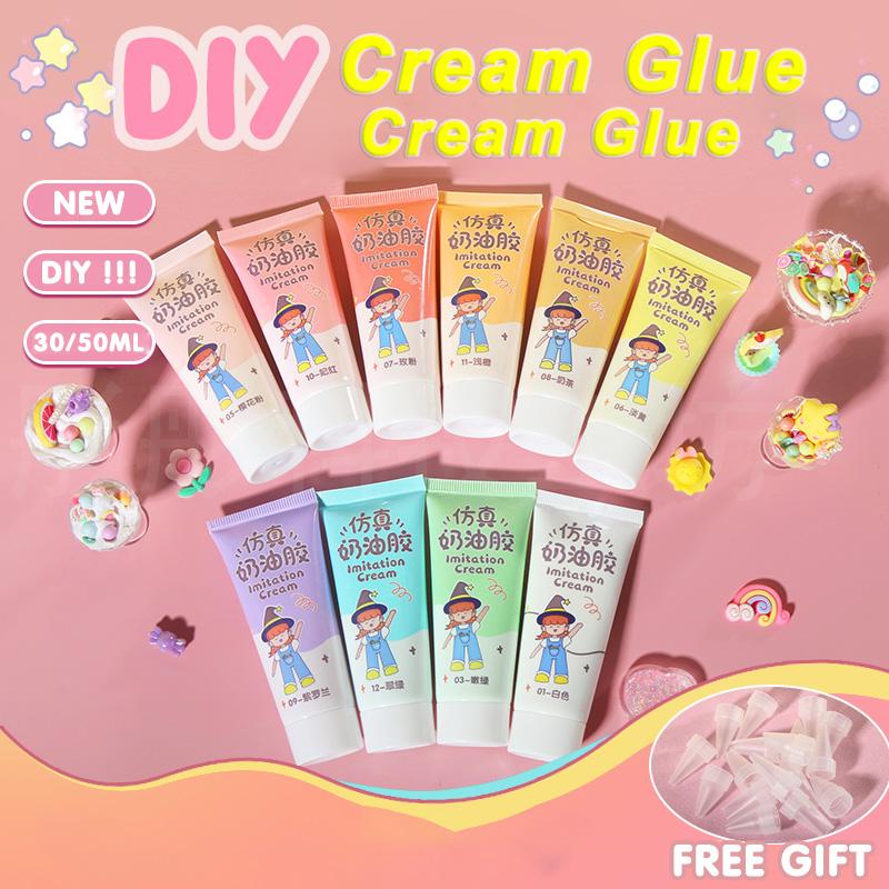 Cream Glue 50ML Imitation Cream Glue Colourful DIY Decoration ...