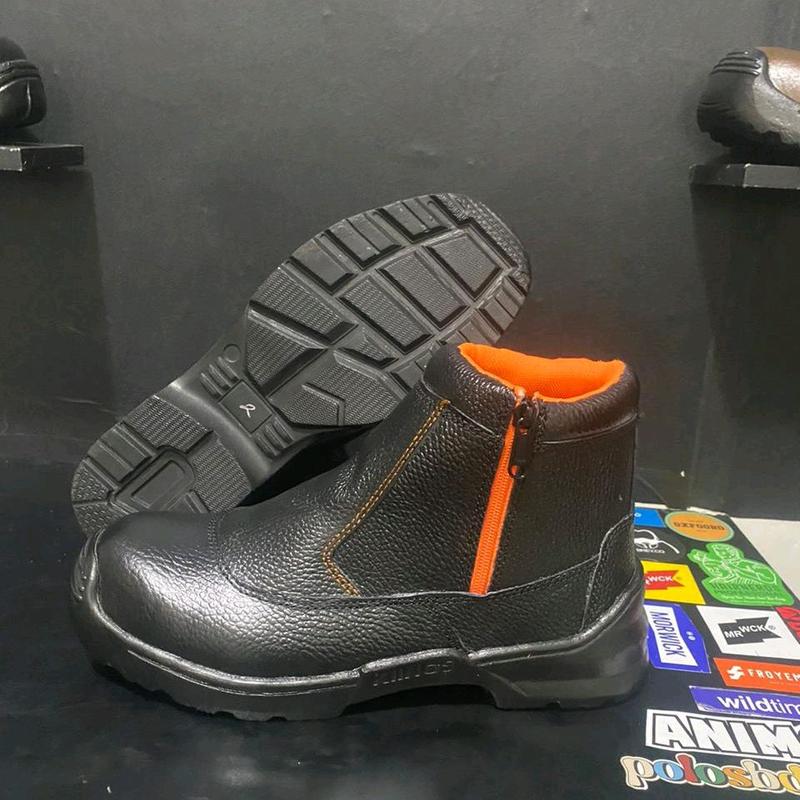 SEPATU SAFETY KIINGS RESLETING KULIT HITAM YF06 Shoes - Shop | Tokopedia