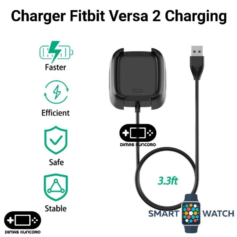 Charger Fitbit Versa 2 charging kabel usb dock holder smartwatch - Shop ...