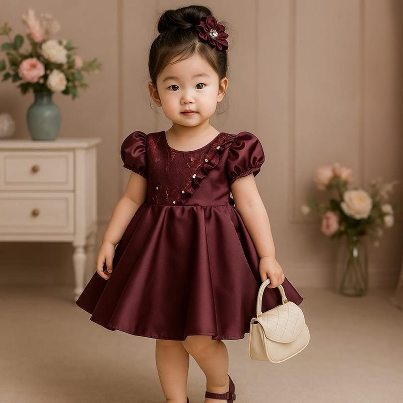 Dress uus 2thn-9thn dress anak pesta / dress anak terbaru / dress ...