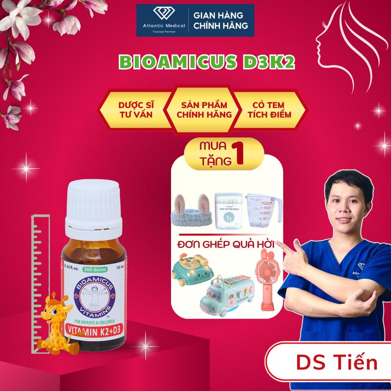 [QUÀ TỰ CHỌN] VITAMIN D3K2 MK7 Bioamicus Cung Cấp Vitamin D3 - TikTok ...